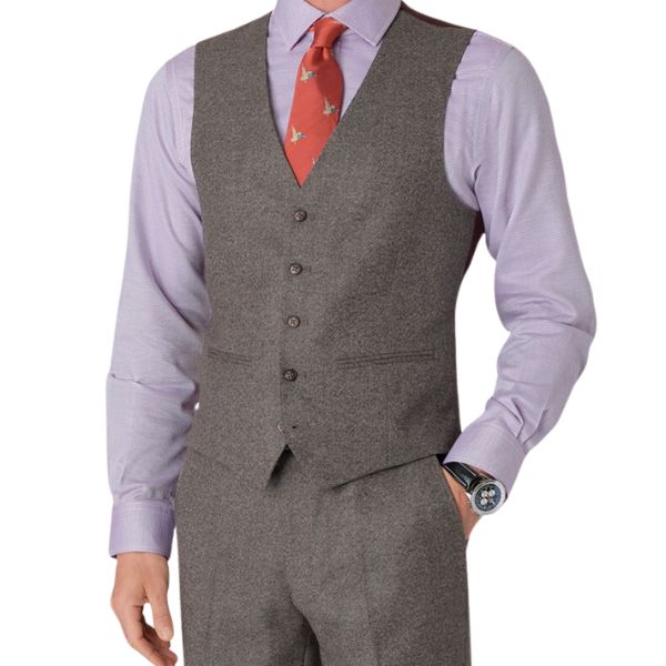 Gilet homme coupe ajustée Donegal Tweed Clifford Grey | LMDG – Le ...